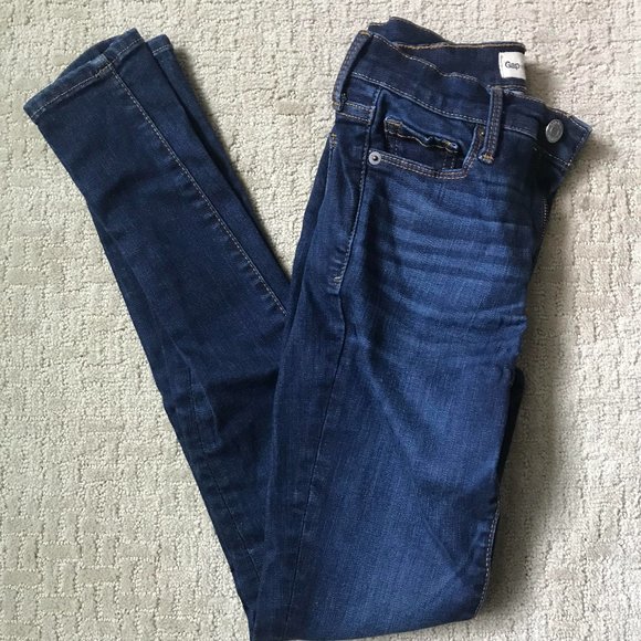 GAP | Jeans | Womens Gap True Skinny High Rise Jean Size 24r Like New ...